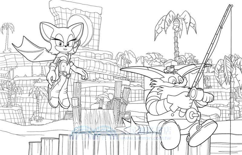 The Ultimate Sonic Prime Coloring Book - 三民網路書店